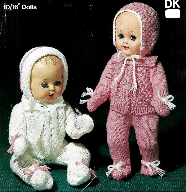 5548 VINTAGE DOLL KNITTING PATTERN | ebabypatterns.com